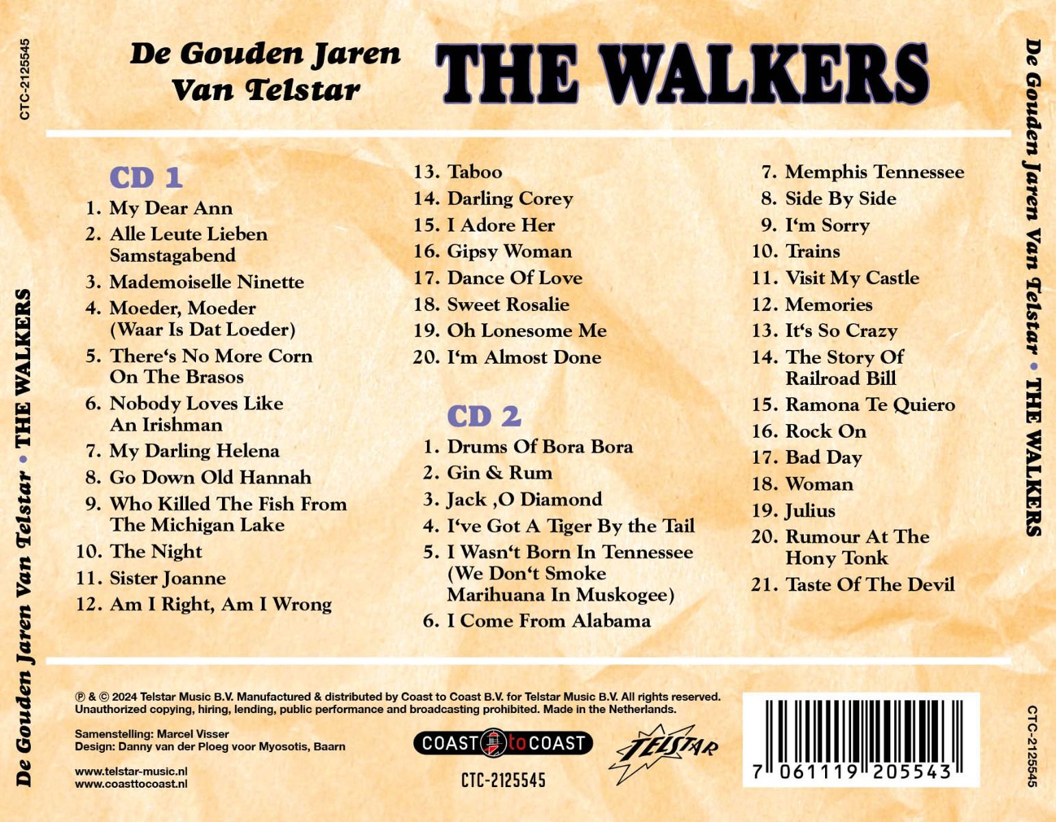 The Walkers - De Gouden Jaren Van Telstar